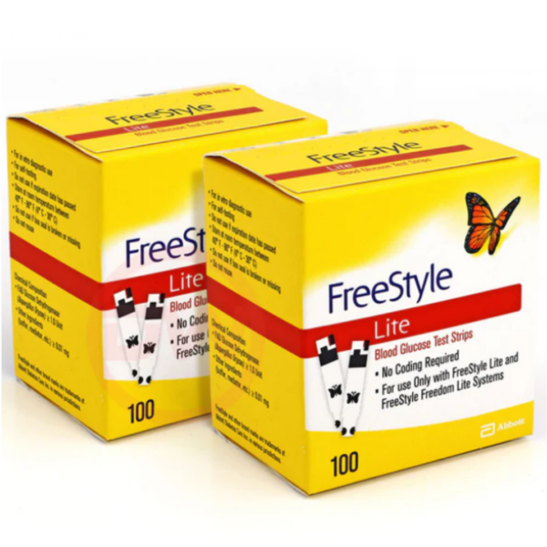 Freestyle Lite Test Strips | 100 Count (2-Pack)